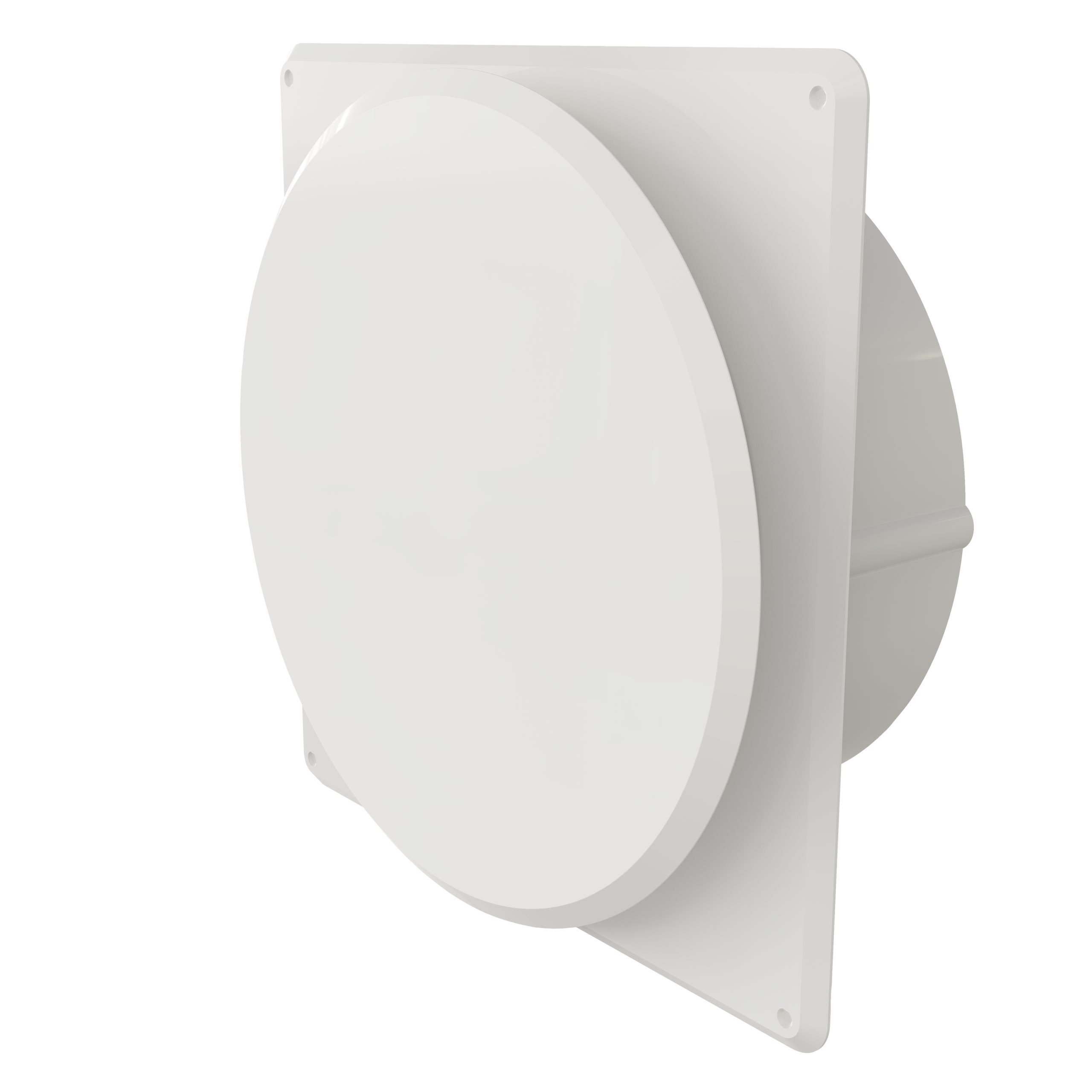 Tallriksventil 125-143x143 med rund stos