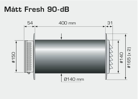 Fresh 90 db Friskluftventil